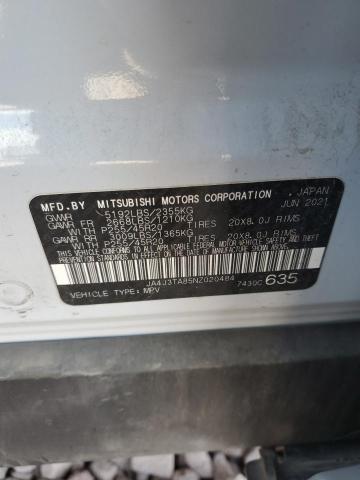 JA4J3TA85NZ020484, 2022 Mitsubishi Outlander vehicle history